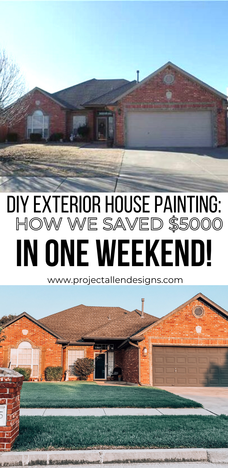 DIY EXTERIOR HOUSE PAINTING-1 • Project Allen Designs